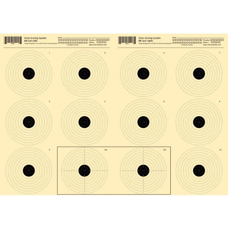 BB Gun 12 Bull Competition Target - 5m - Scopos